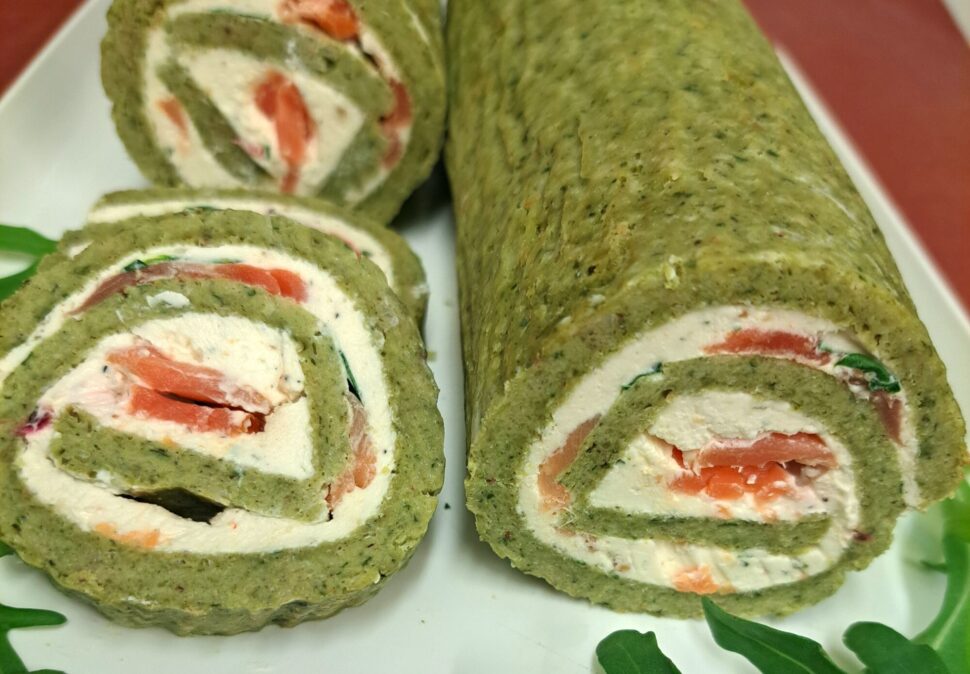 Špenátová roláda low carb